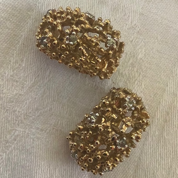 Panetta | Jewelry | Vintage Panetta Clip On Earrings Gold Tone ...